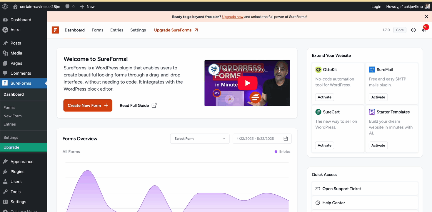 Creating and Publishing a Form - SureForms